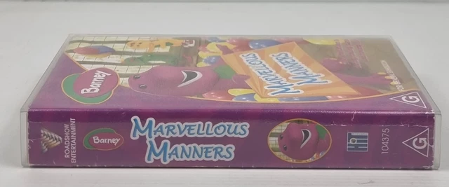 BARNEY MARVELLOUS MANNERS VHS PAL $29.99 - PicClick AU