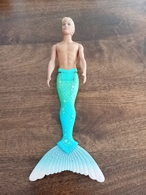 MATTEL BARBIE DREAMTOPIA - KEN RARE MERMAN MERMAID DOLL Blue Fin £6.99 ...