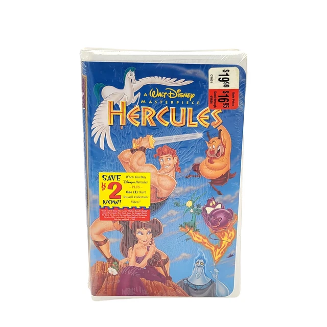 HERCULES VHS CLAMSHELL Video Tape Walt Disney Masterpieces NEW SEALED ...
