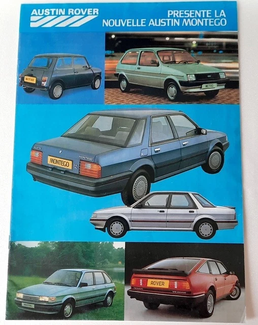 BROCHURE AUSTIN ROVER 1985 Mini Metro Maestro Montego Rover 2000 2600 ...