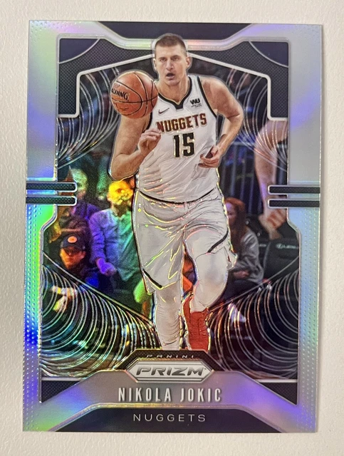NIKOLA JOKIC 2019/20 Panini Prizm Silver Holo NBA Card #84 Denver ...
