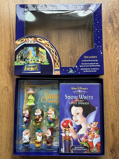 SNOW WHITE VHS Video Gift Set- Collectors Edition With Book & Figures ...