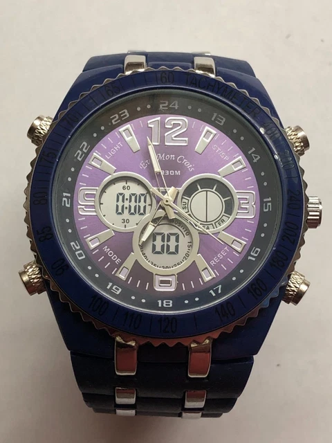 EVE MON CROIS 10330ABC-FS large Multifunction Analogue/Digital Watch ...