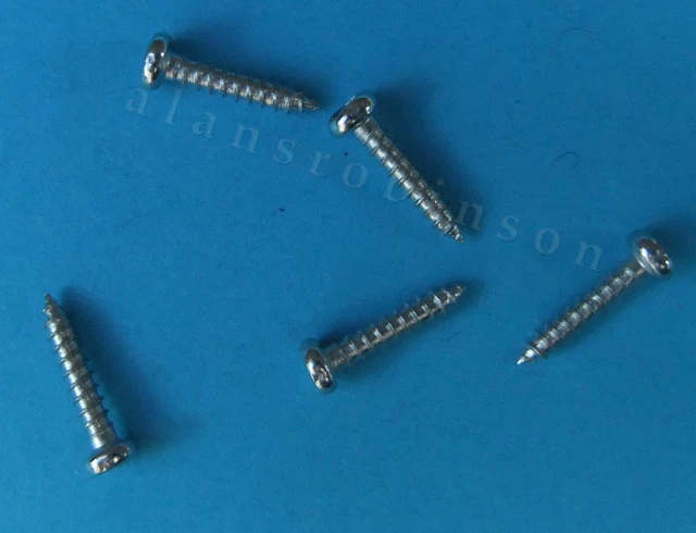 SILVER TRACK SCREWS 00 / h0 track pins oo / ho gauge 6mm long self ...