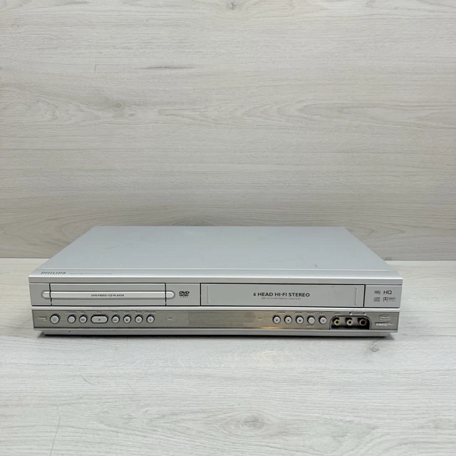 PHILIPS DVP721VR DVD CD Player VHS VCR Combo Silver CHILD LOCK ON NEEDS ...