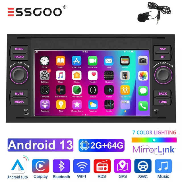 FOR FORD TRANSIT MK7 Apple Carplay Android 14 Car Stereo GPS Head Unit ...
