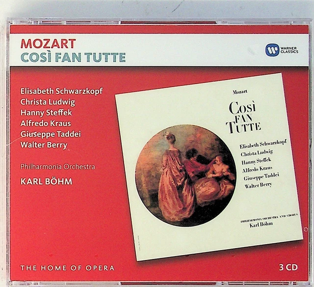 MOZART: COSI FAN Tutte, Opera -3-CD -NEW -Karl Bohm (Schwarzkopf/Alfredo Kraus) £10.17 - PicClick UK