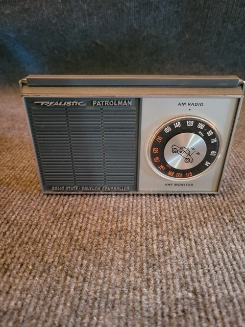VINTAGE REALISTIC PATROLMAN AM Radio VHF Monitor 1970s - WORKS GREAT ...