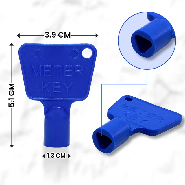 GAS / ELECTRIC Meter Box Utility Key Cupboard Triangle Black Plastic £2 ...