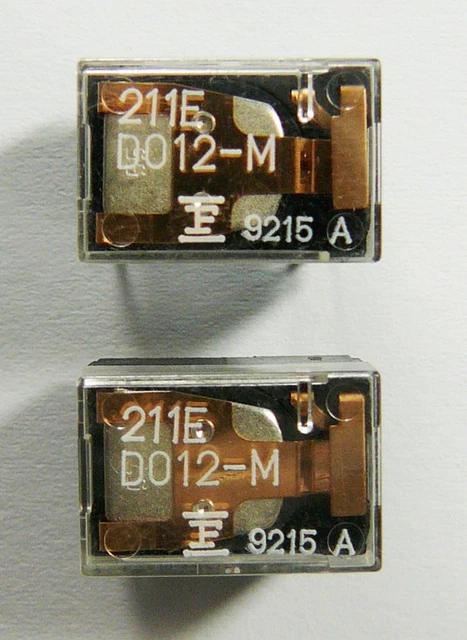 2 PCS - Fujitsu Non Latching SPDT - PCB Mount Relay - 211E-D012-M - 12V ...