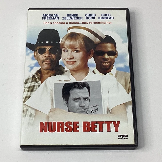 NURSE BETTY DVD 2000 Comedy Morgan Freeman Renée Zellweger Chris Rock ...