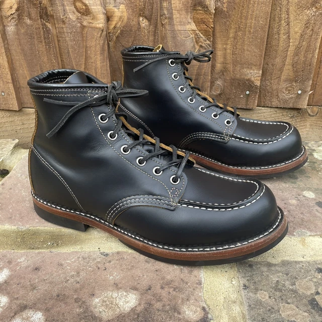 RED WING IRISH Setter 9874 Moc Toe Black Klondike Boots Size 8, US 9 ...