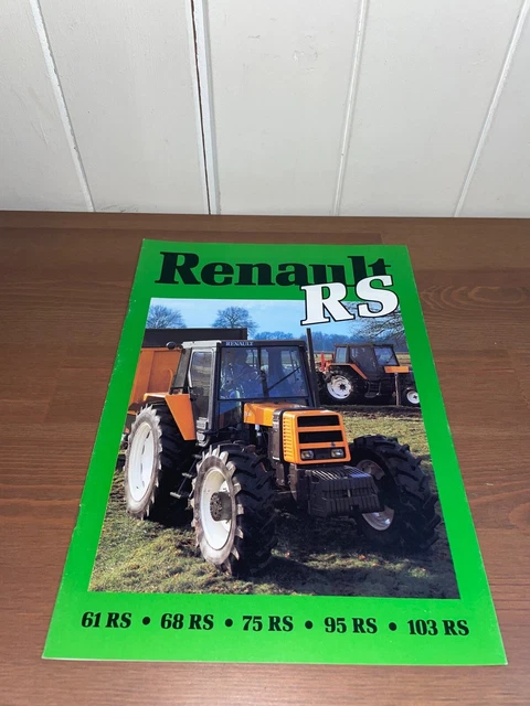 BROCHURE PROSPEKT PROSPECTUS TRACTEUR RENAULT SERIE RS tractor-traktor ...