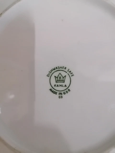 KAHLA PORZELLAN DDR Zwiebelmuster Indisch Blau Teller 12x Suppe ...