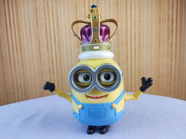 THINKWAY TOYS UNIVERSAL Studios Minions King Bob Deluxe Action Figure ...
