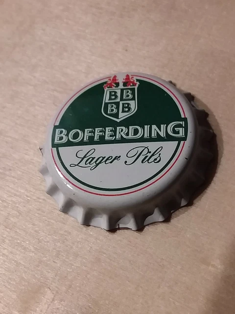 1X ALTER KRONKORKEN Bofferding Lager Pils Luxemburg grün weiß jeder KK ...