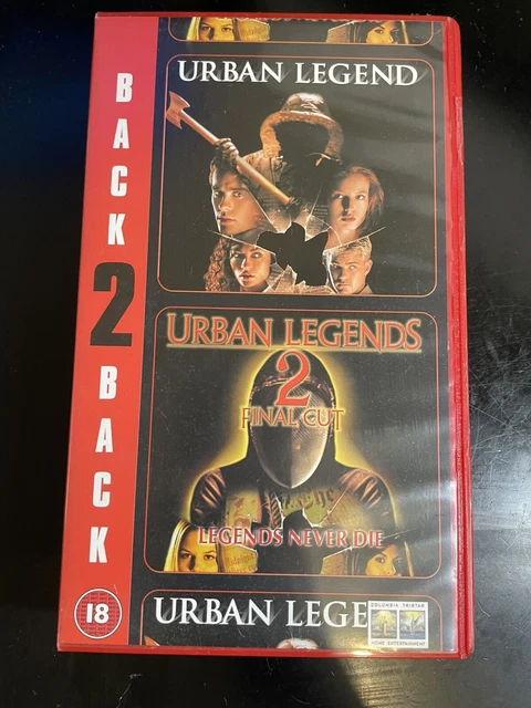 URBAN LEGEND & Urban Legends 2 VHS Video Tape - Tested £7.00 - PicClick UK
