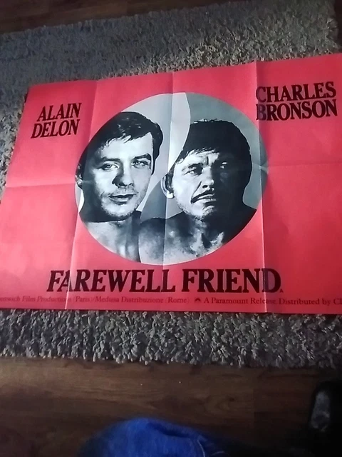 ORIGINAL FILM POSTER CHARLES BRONSON ALAN DELON FAREWELL FRIEND £165.00 ...