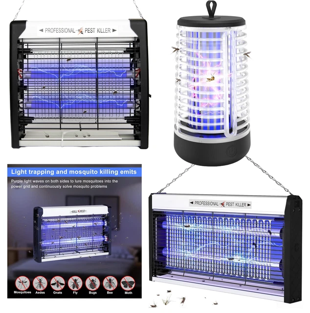 ELECTRIC INSECT FLY Killer UV LED Tube Mosquito Bug Zapper Pest Trap ...