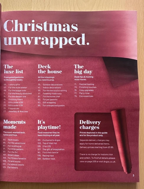 ARGOS CHRISTMAS CATALOGUE 2025 | Unwrap The Joy | Gift Guide | Holiday ...