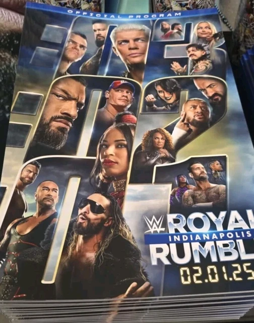 WWE AEW WWF Royal Rumble 2025 I Was There Program Indianapolis $59.99 ...