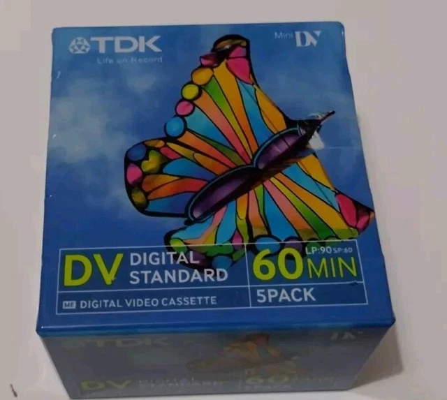 TDK MINI DV Cassette Tapes 60 Minutes Set Of 5 New In Original Sealed ...