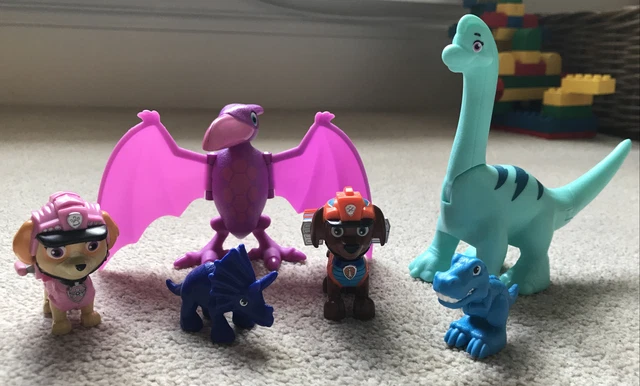 PAW PATROL DINOSAUR Dino Rescue Dinosaurs Pups Figures Bundle £9.00 ...