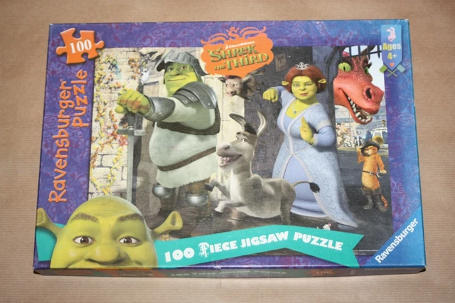 RAVENSBURGER - &SHREK the Third" Jigsaw Puzzle - 100 Pieces - 2007 - 4 ...