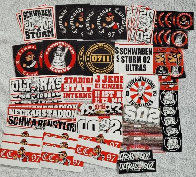 VFB STUTTGART AUFKLEBER Sticker Ultras Cannstatter Kurve 1893 0711 CC97 ...