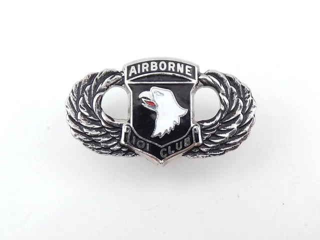 ORIGINAL US ARMY 101st Airborne "101 Club" Lapel Badge £22.39 - PicClick UK