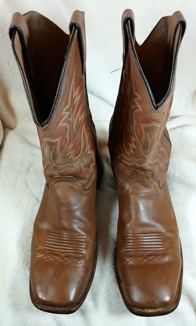 CODY JAMES BBS17 Cowboy Boots Men's 12 D Brown Leather Roper Heel Wood ...