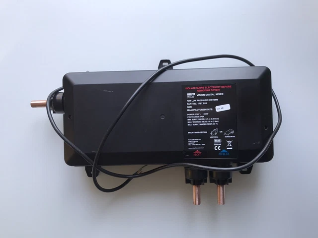 MIRA VISION DIGITAL Pumped Shower Single Outlet Processor Only £89.00 ...