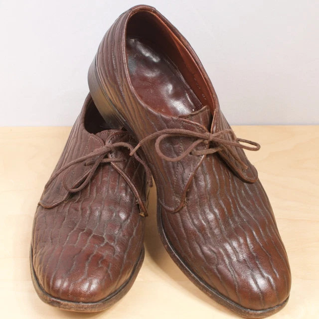 VTG DACK'S PLAIN Toe Blucher Men's Shoe 7 D Brown Bull-Hide 🇨🇦 Round ...