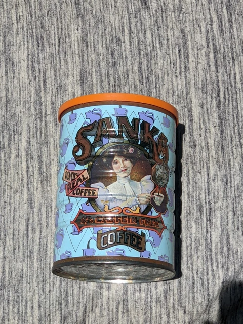 VINTAGE SANKA COFFEE Can Tin 1981 Victorian Women General Foods With ...