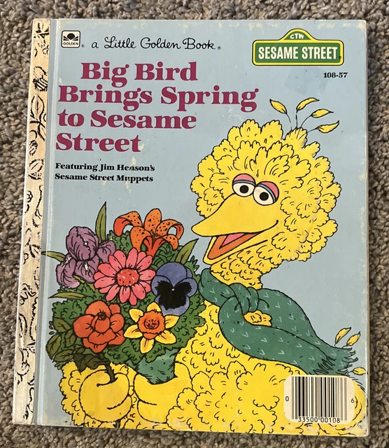 A LITTLE GOLDEN BOOK~Big Bird Brings Spring To Sesame Street, 1985 £2. ...