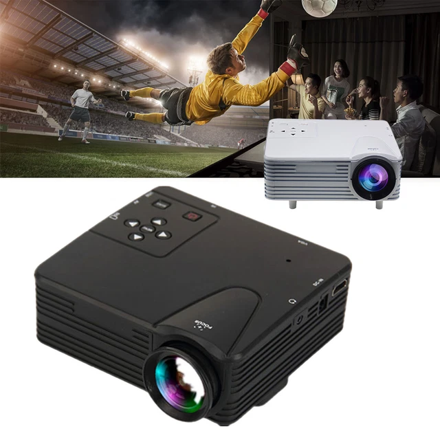 HOME 3D 1080P HD Multimedia Player Cinema Theater Mini LED Projector AV ...