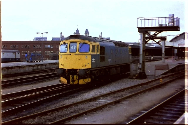 35MM RAILWAY COLOUR Negative Class 33 024 at Bristol 16.03.85 £1.75 ...