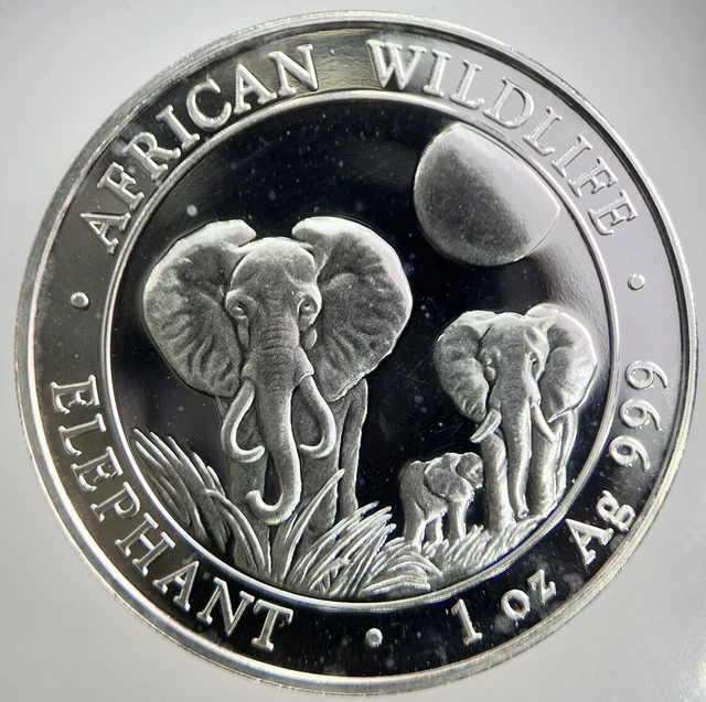 2014 AFRICAN WILDLIFE Elephant 1oz Silver Coin | Very High Grade ...