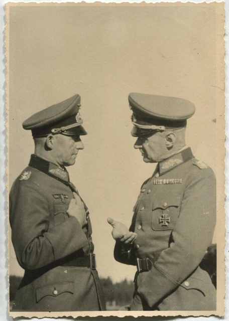 GERMAN WWII PHOTO: Two Wehrmacht Generals £7.80 - PicClick UK