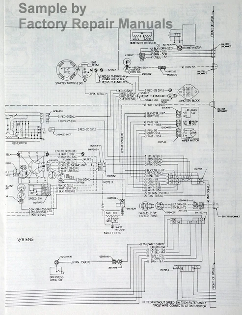 1985 CHEVY GMC Medium Duty Truck Wiring Diagrams C50 C60 C70 C5000 ...