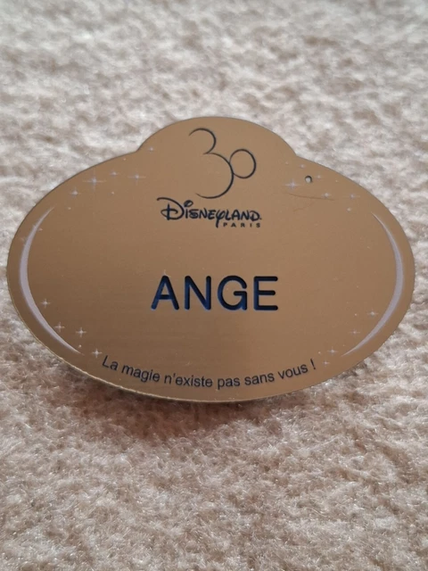 RARE NAMETAG DISNEY cast member Disneyland Paris Ange 30ème ...