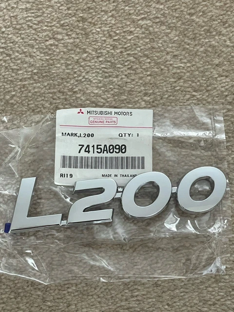 GENUINE MITSUBISHI L200 Rear Tailgate Badge £22.50 - PicClick UK