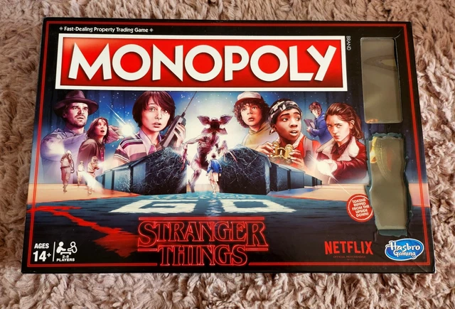 HASBRO GAMING MONOPOLY Netflix Stranger Things Edition Board Game £9.99 ...