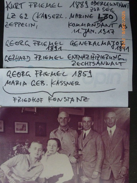 K198) GEORG FRIEMEL Generalmajor, Kurt Friemel, Zeppelin,Marine ...