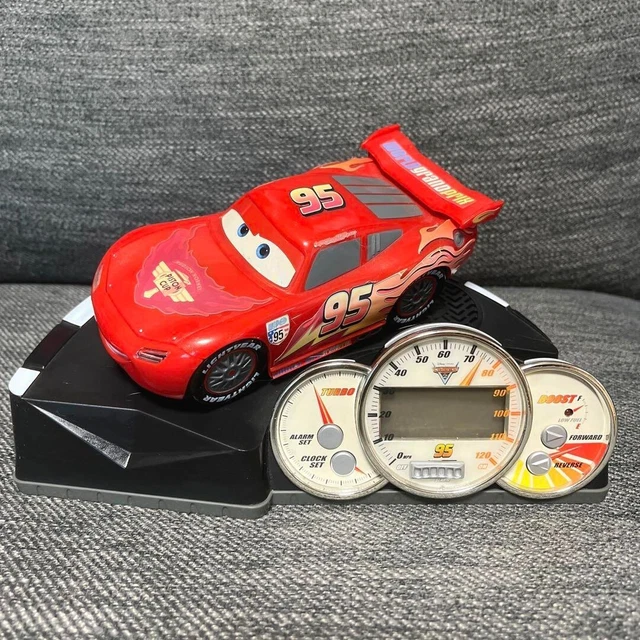 DISNEY/PIXAR LIGHTNING MCQUEEN Cars 2 Alarm Clock Moving Cars from ...