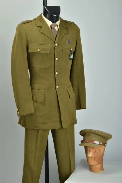 17TH/21ST LANCERS OFFICER'S 1970s Cavalry Service Dress Uniform & Cap ...