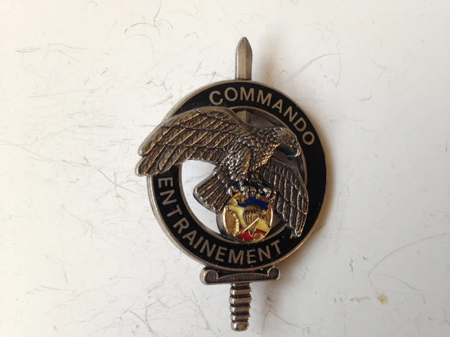 INSIGNE MILITAIRE FRANCE Brevet Cnec Commando Argente Delsart Cec EUR ...
