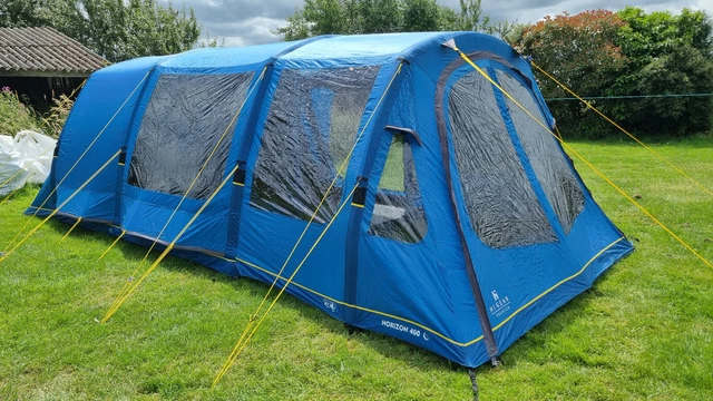 HI GEAR HORIZON 400 XL Four 4 Berth Man Family Camping Tent Blue ...