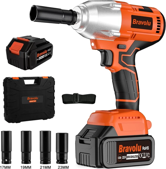 AVVITATORE AD IMPULSI, 21V Brushless 700Nm Avvitatori a Massa Battente ...