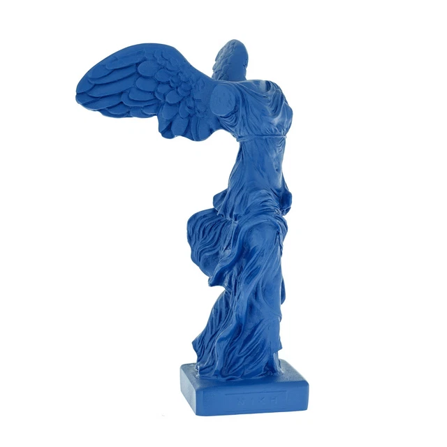NIKE DEA ALATA di Samotracia / Dea della Vittoria, Blu - Statua greca ...